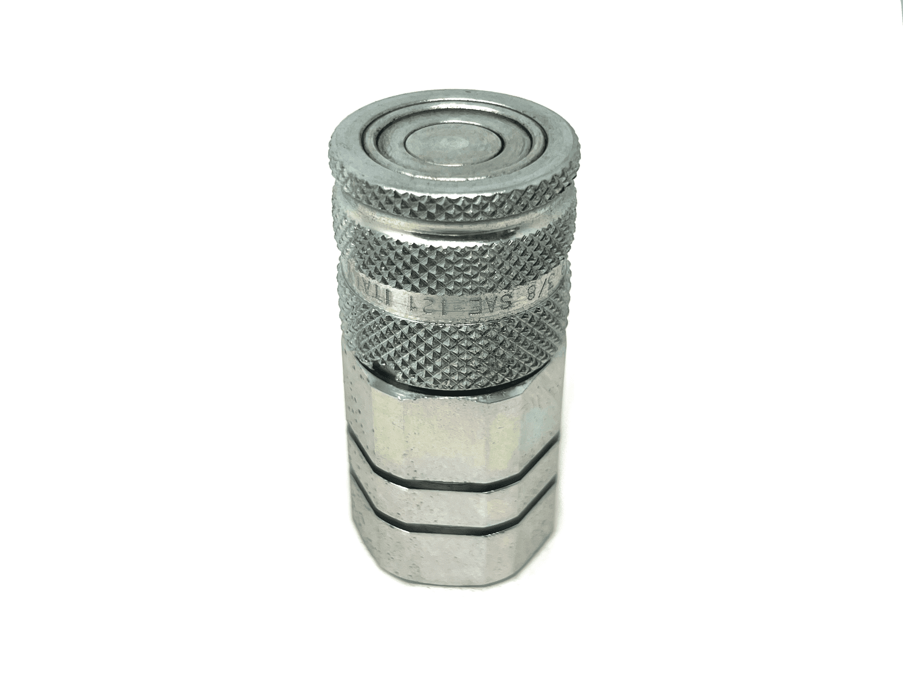 Female A9 SAE 3/8" Flat Face Quick Coupler Stucchi - Quality Equipment ...