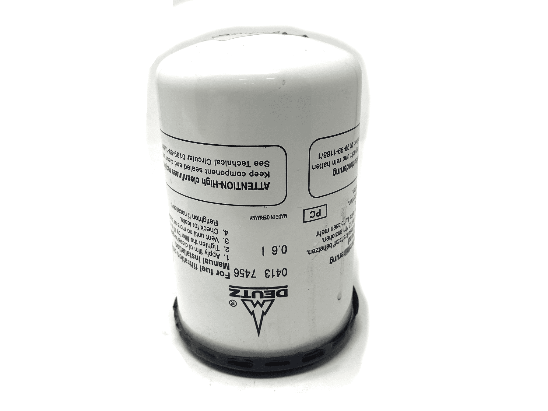 Secondary Fuel Filter Deutz RT-65 VT-70 ASV - Quality Equipment and ...